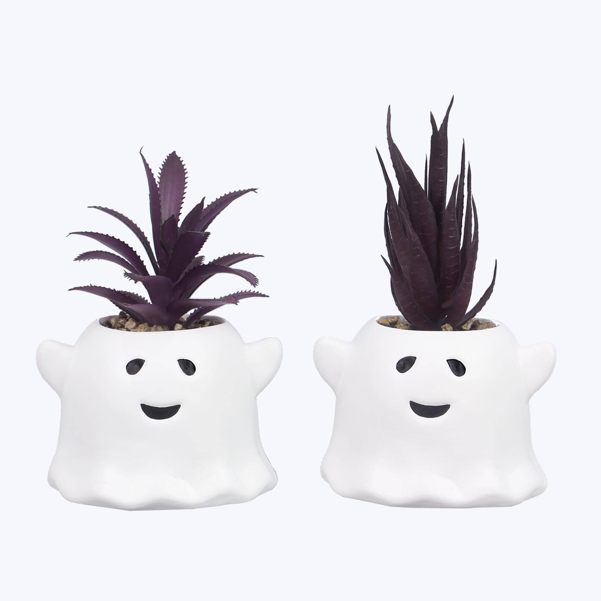 Ghost Pot with Artificial | Dynamites Vintage
